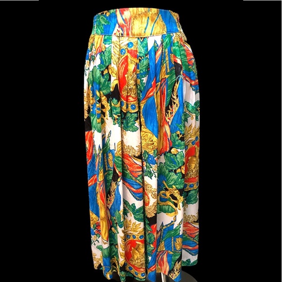 Howard Wolf | Skirts | Vintage Graphic Regal Medallion Print Flowy ...